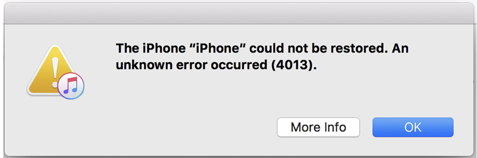 El iPhone no se pudo restaurar. Se produjo un error desconocido (9) o ...